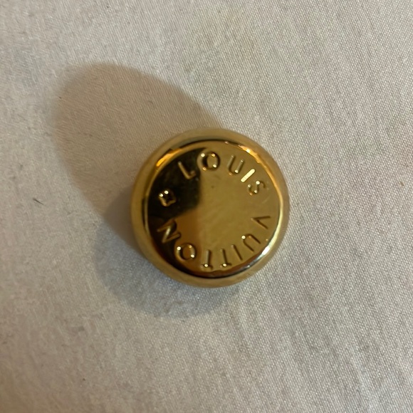 Accessories | Authentic Louis Vuitton Gold Button | Poshmark